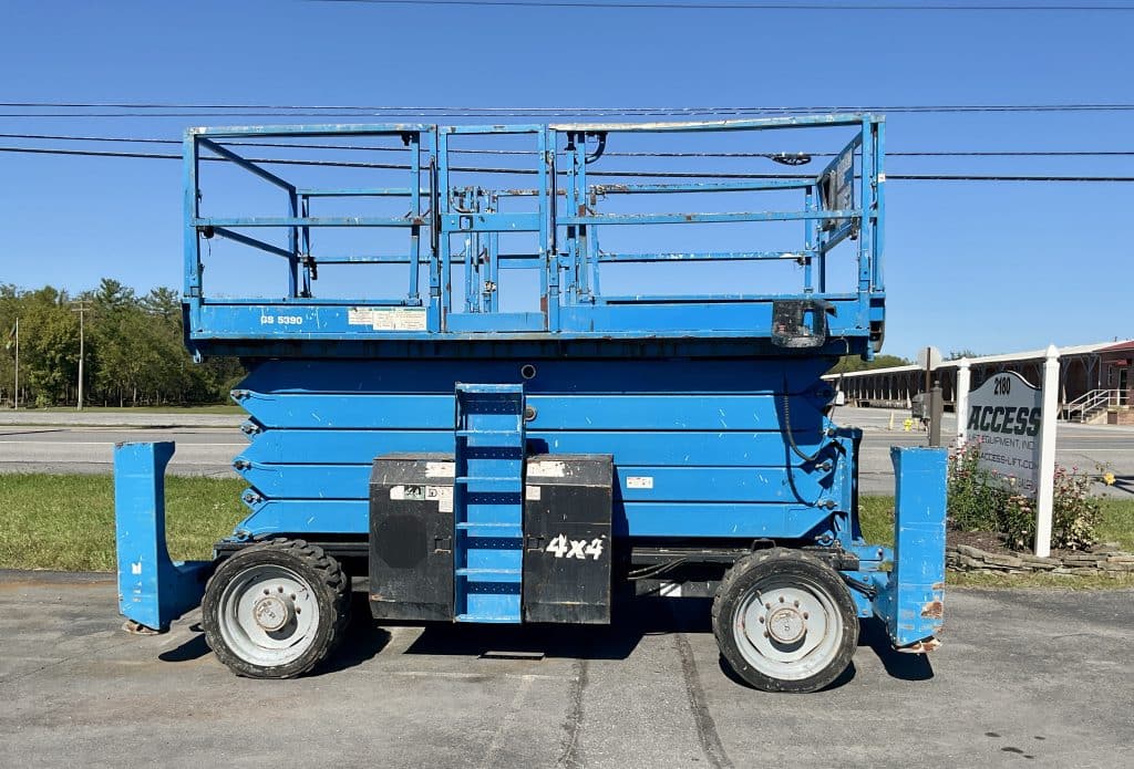 2014 Genie GS5390RT Rough Terrain Scissor Lift – 59 ft Height