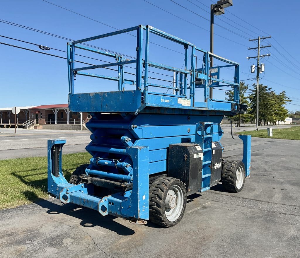 2014 Genie GS5390RT Rough Terrain Scissor Lift – 59 ft Height